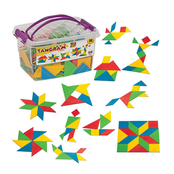 Dede Slagalica Tangram 56 pcs 019407