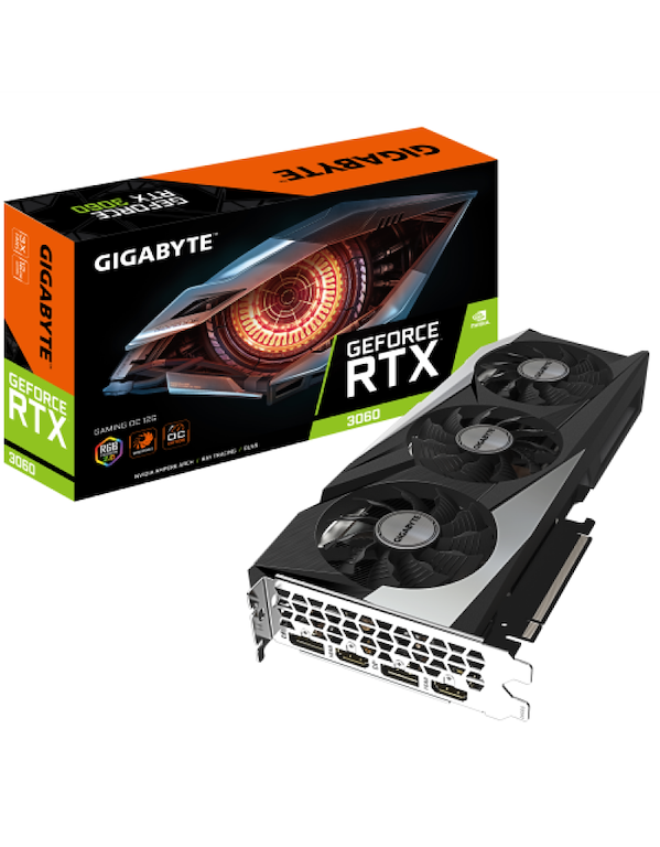 GIGABYTE nVidia GeForce RTX 3060 12GB 192bit GV-N3060GAMING OC-12GD rev 2.0 LHR