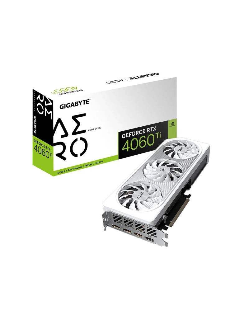 GIGABYTE nVidia GeForce RTX 4060 Ti 8GB 128bit GV-N406TAERO OC-8GD