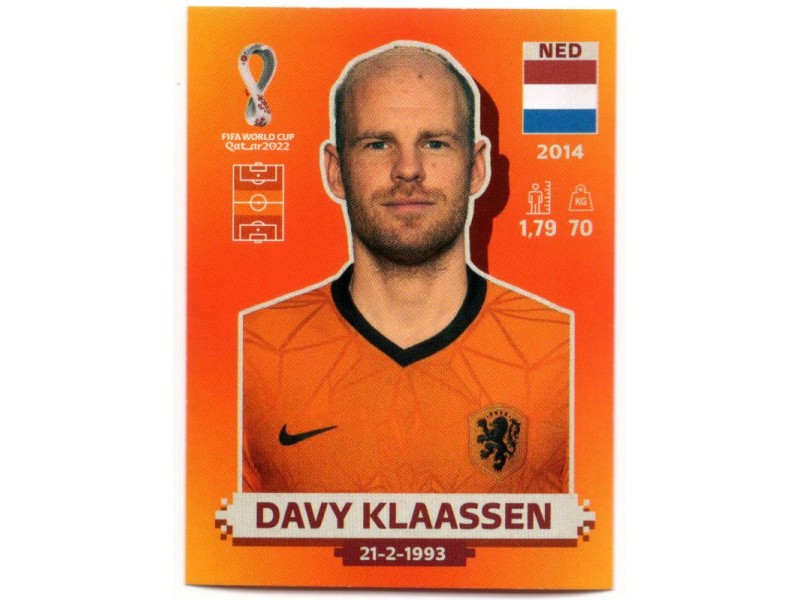 NED.12 - Davy KLAASSEN - PANINI FWC Qatar 2022