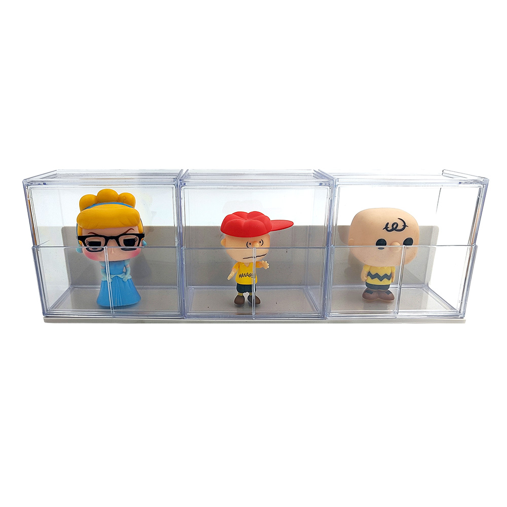 Mini Display Case Large Size With Card And Shelf