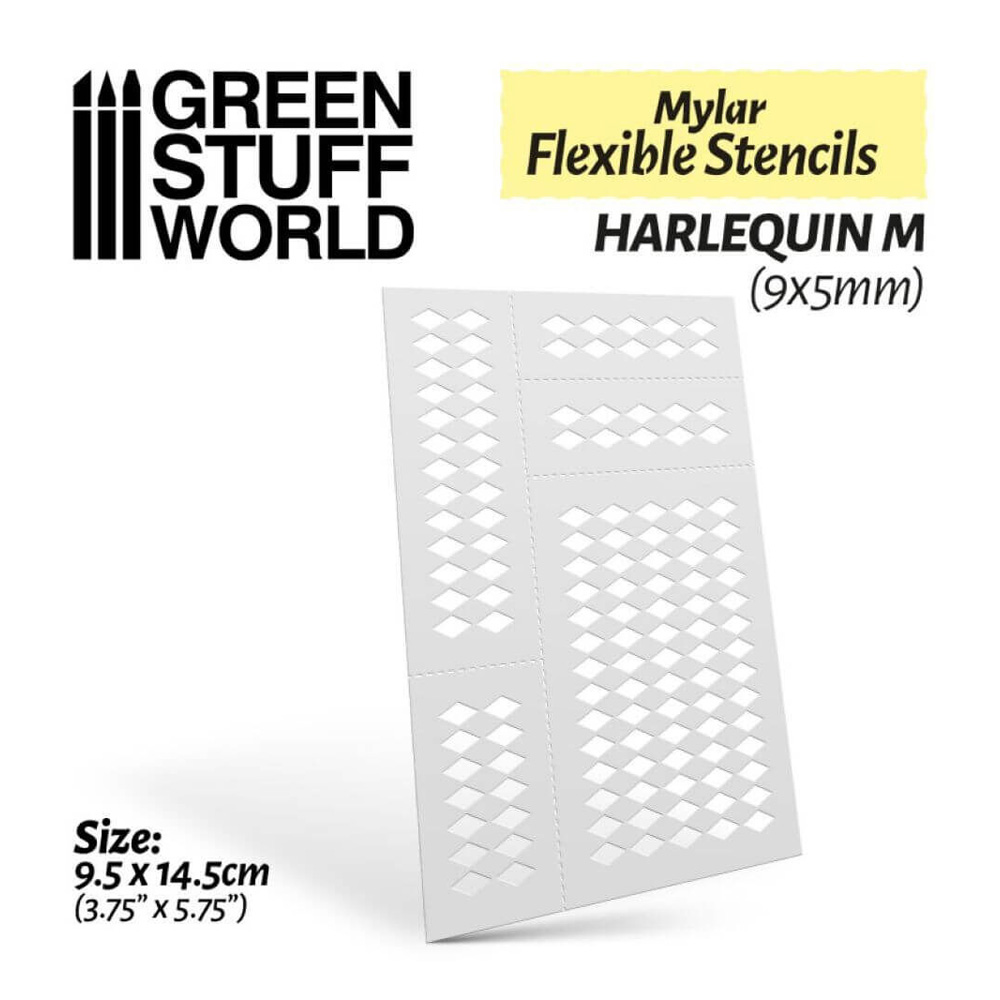 Flexible Stencils HARLEQUIN M (9x5mm)