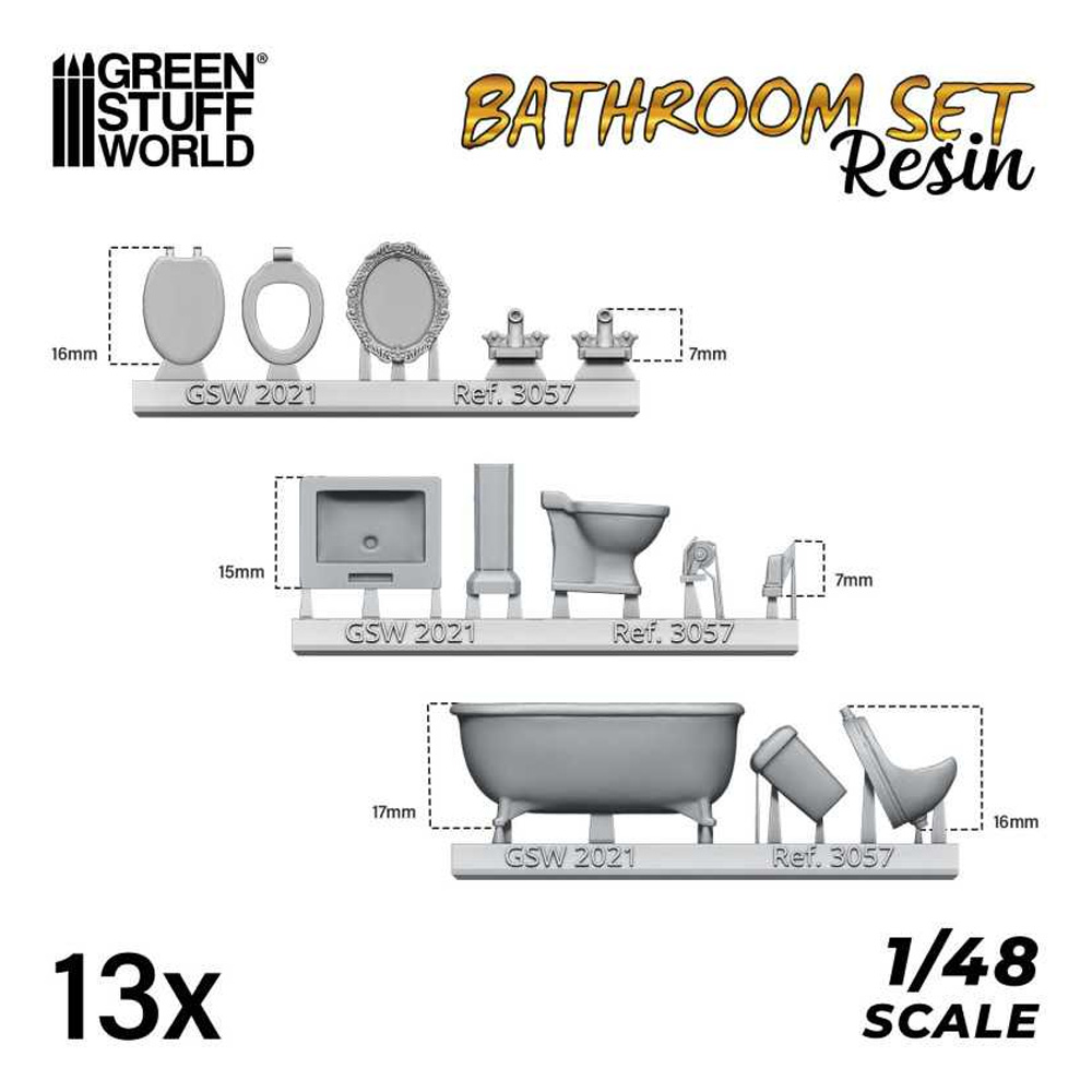 Resin Toilet and WC scale1/48