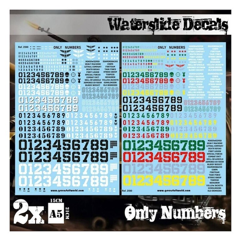 Decal sheets - Only Numbers