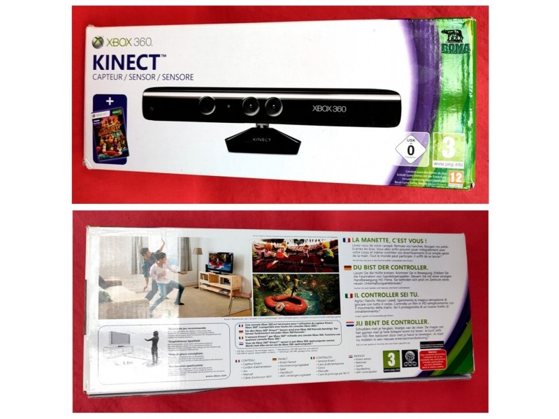 Kinect senzor + Orig. Igra Kinect Adventures / XBox 360