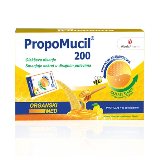 PropoMucil 200 organski med 10 kesica