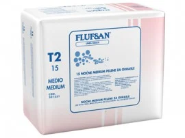 FLUFSAN NOCNE pelene MEDIUM (40-70kg) "super" 15 kom