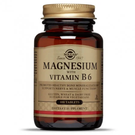 SOLGAR MAGNEZIJUM SA VITAMINOM B6 100 tableta