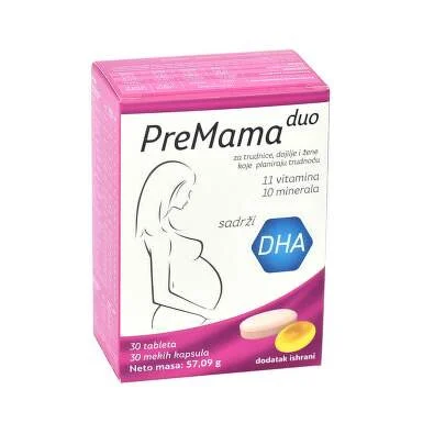 PREMAMA DUO 30 tableta + 30 kapsula