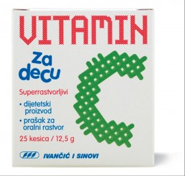 VITAMIN C prašak ZA DECU 50mg 25 kesica