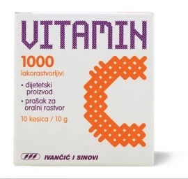 VITAMIN C prašak 1000mg 10 kesica