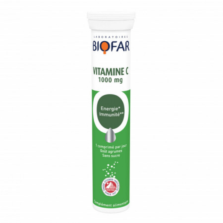 BIOFAR vitamin C 1000mg 20 šumećih tableta