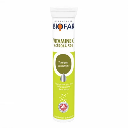 BIOFAR vitamin C 500mg 20 šumećih tableta