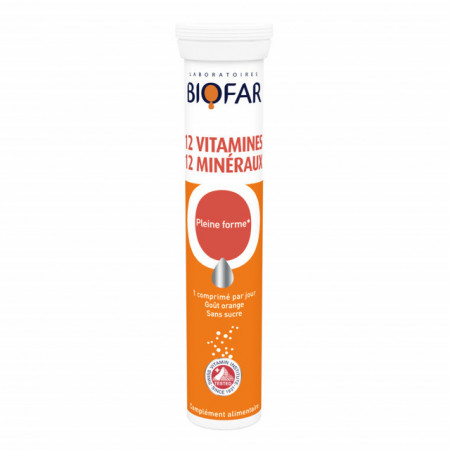 BIOFAR 12 vitamina +12 minerala 20 šumećih tableta