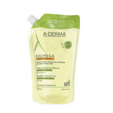 A-DERMA EXOMEGA CONTROL ECO REFILL ULJE ZA TUŠIRANJE 500ML