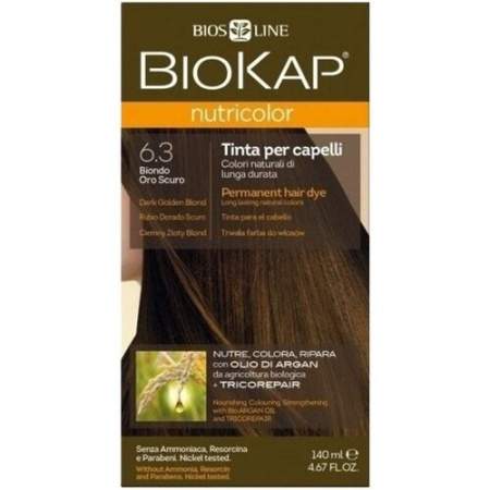 BioKap farba za kosu Nutricolor 6.3 tamno zlatno plava 140ml