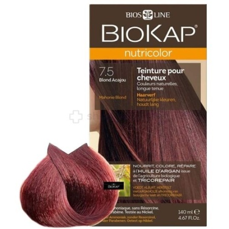 BioKap farba za kosu Nutricolor 7.5 mahagoni plava 140ml