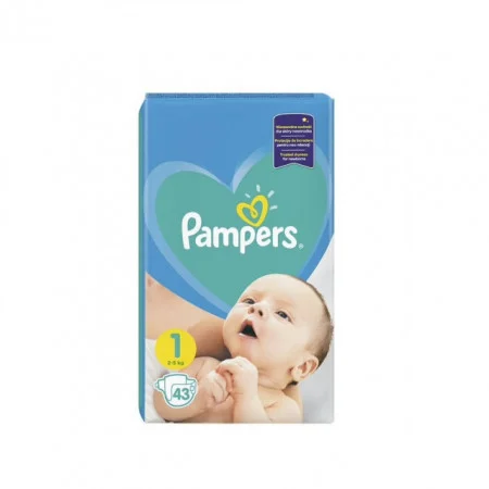 PAMPERS pelene active baby 1 NEW BORN (2-5kg) 43 komada