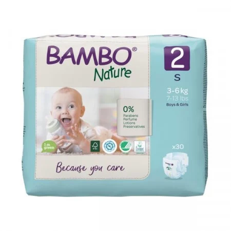 BAMBO Nature 2 Mini 3-6kg - 30 pelena