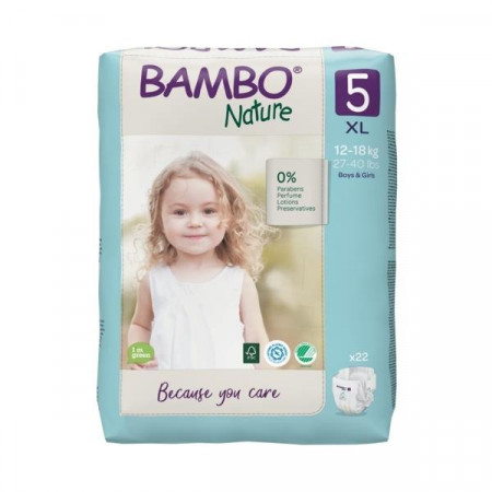 BAMBO Nature 5 Junior 12-22kg - 22 pelene