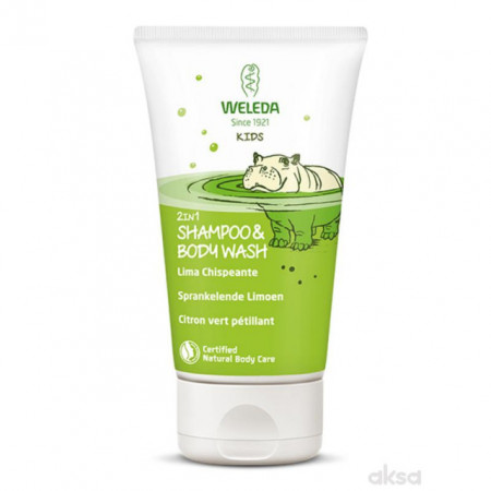 WELEDA KIDS "2u1" šampon i gel za tuširanje LIMETA 150ml