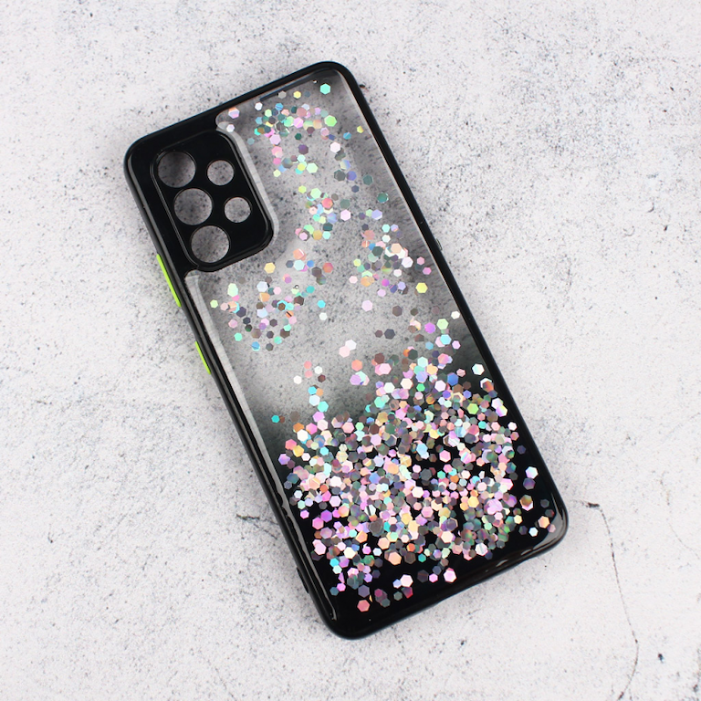 TORBICA FRAME GLITTER ZA SAMSUNG A325F GALAXY A32 4G (EU) CRNA