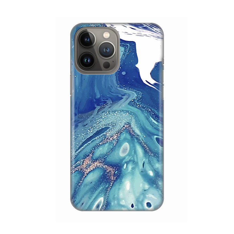 TORBICA SILIKONSKA PRINT ZA IPHONE 13 PRO MAX 6.7 BLUE MARBLE