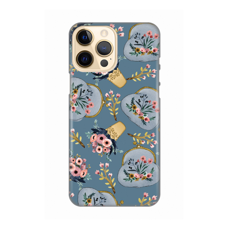 TORBICA SILIKONSKA PRINT ZA IPHONE 13 PRO MAX 6.7 RETRO BLUE