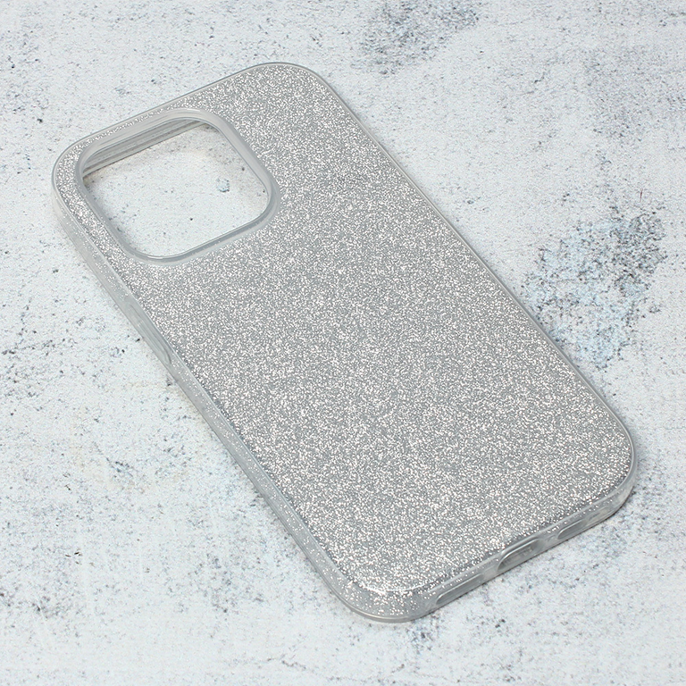 TORBICA CRYSTAL DUST ZA IPHONE 14 6.1 PRO SREBRNA