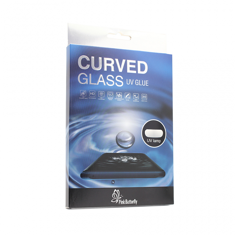 TEMPERED GLASS UV GLUE FULL COVER + LAMPA ZA IPHONE XR