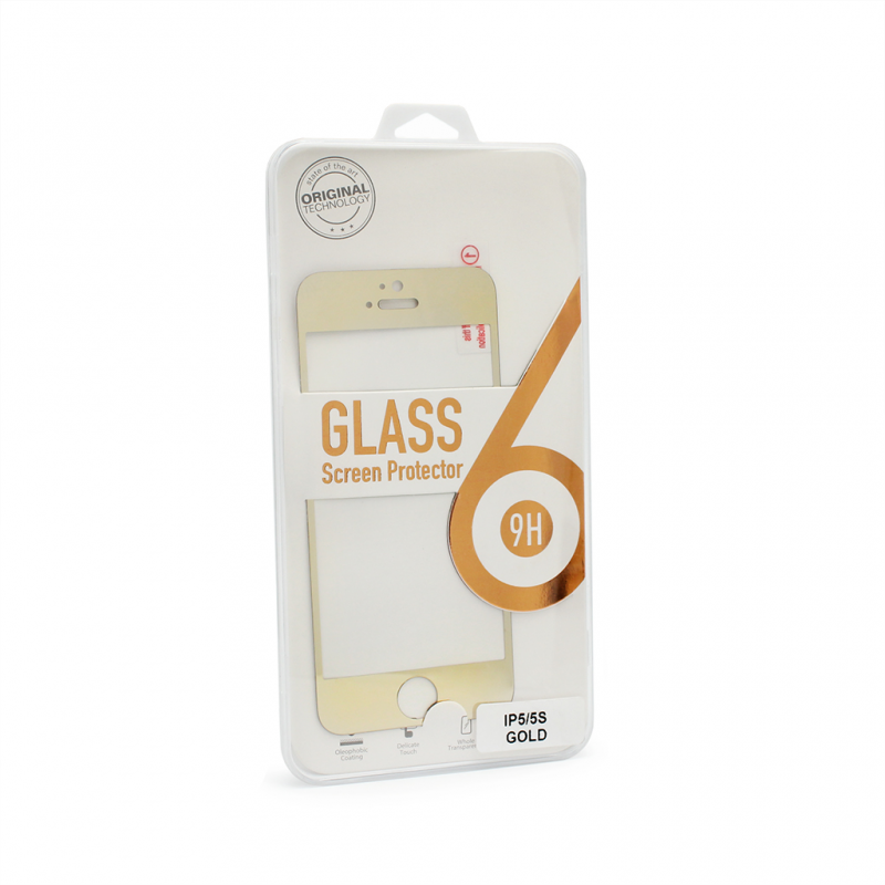 TEMPERED GLASS ZA IPHONE 5 ZLATNI