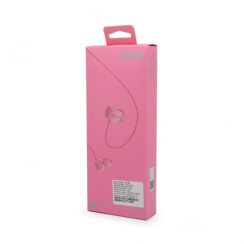 SLUSALICE REMAX RM-502 PINK