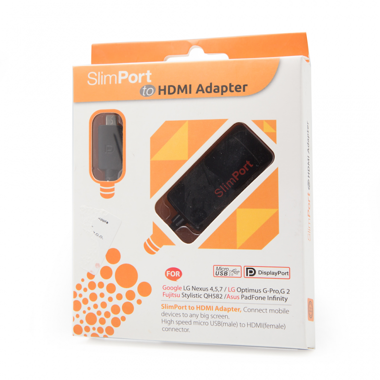 SLIMPORT TO HDMI ADAPTER FOR LG NEXUS, LG OPTIMUS, ASUS PADFONE
