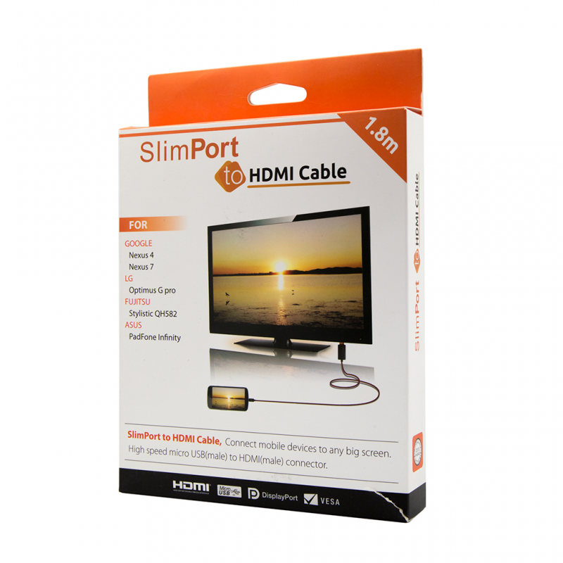 SLIMPORT TO HDMI CABLE 1.8M
