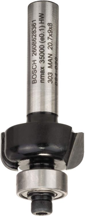 Bosch profilno glodalo E 8 mm, R1 4 mm, D 20,7 mm, L 9 mm, G 53 mm - 2608628361