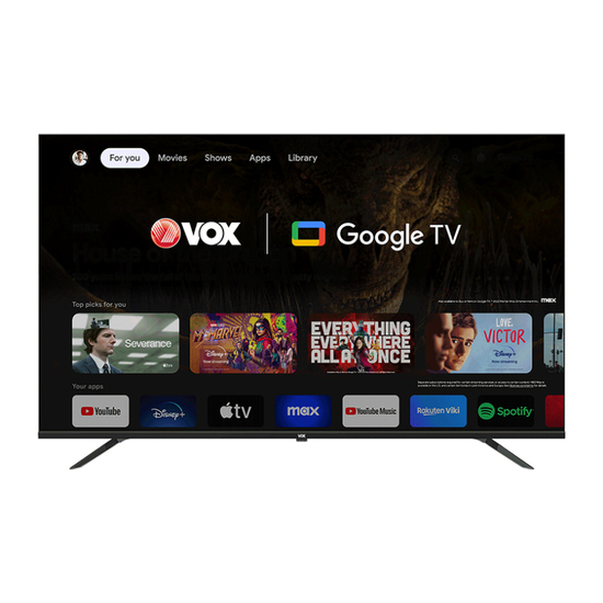 Televizor Vox UHD 55GOU205B, 55'' (140 cm), 3840 × 2160 4K, Smart Android