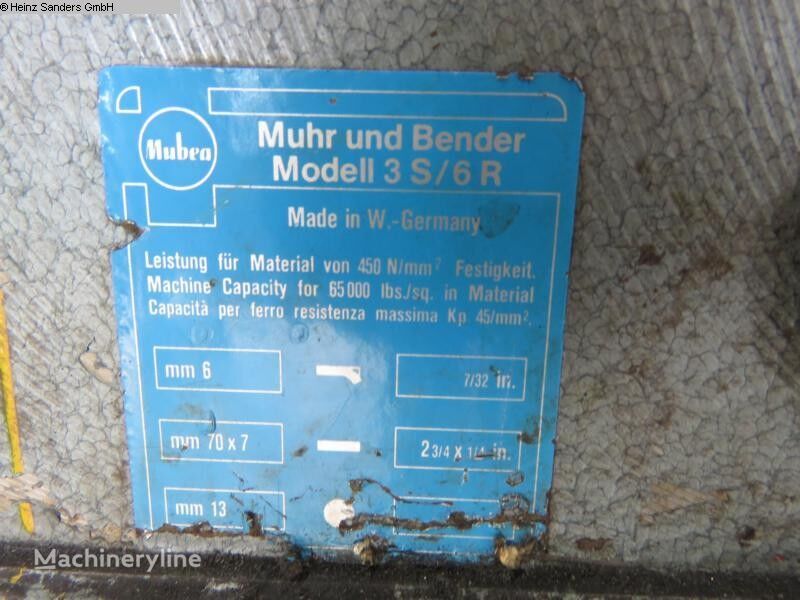 Mubea MUHR + BENDER 3S/6R pogonska presa