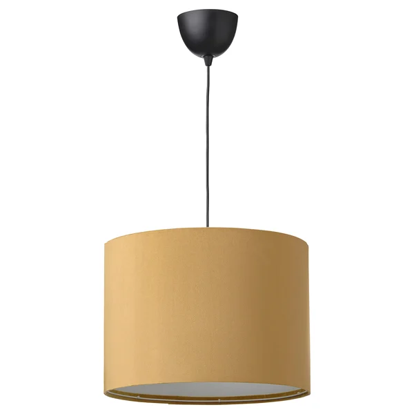 Visilica, crna/tamnožuta somot, 42 cm