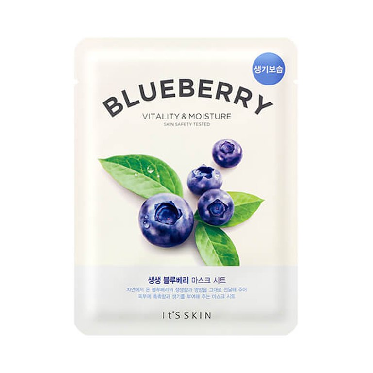 It’S SKIN The Fresh Blueberry, Sheet maska za lice sa ekstraktom borovnica za vitalnost i hidrataciju kože, 21g