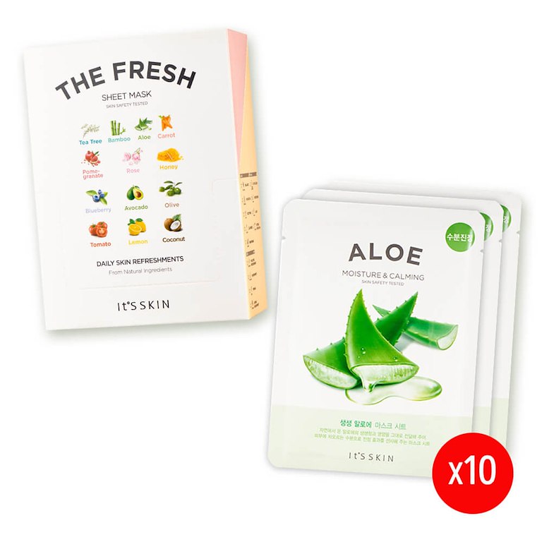 It’S SKIN The Fresh Mask Sheet Aloe set (10 komada x 18 g)