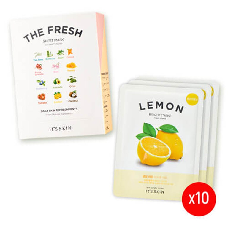 It’S SKIN The Fresh Mask Sheet Lemon set (10 komada x 18 g)