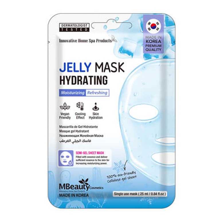 MBEAUTY Jelly sheet maska za hidrataciju kože, 25ml