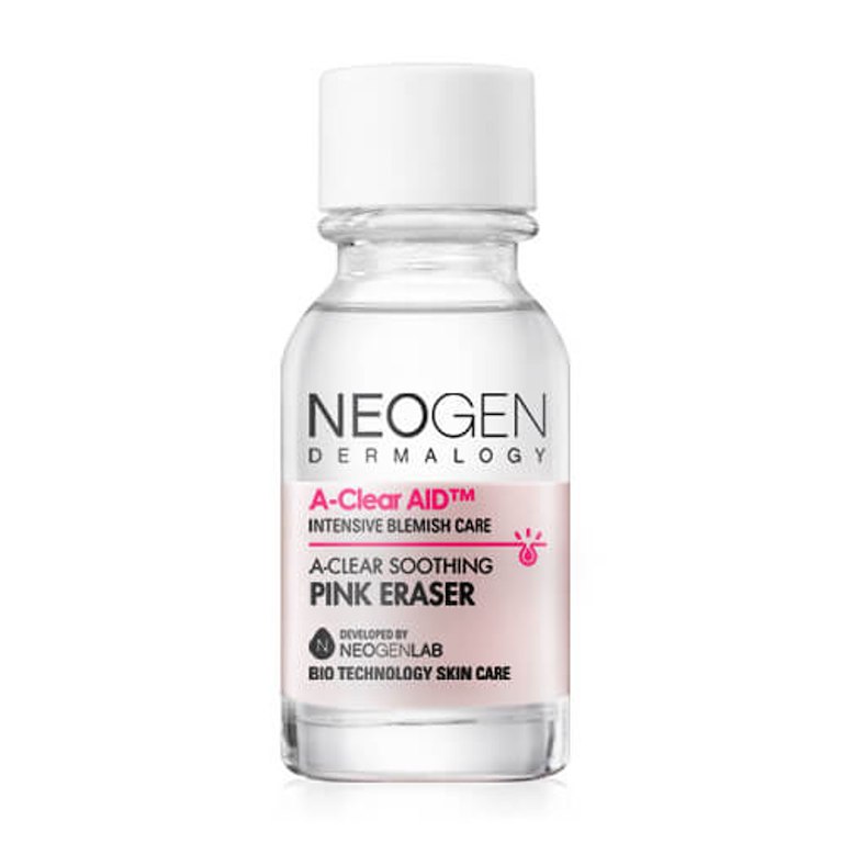 NEOGEN A-Clear Soothing Pink Erase, Intenzivni dvoslojni pink tretman protiv akni i bubuljica sa kalaminom, 15 ml