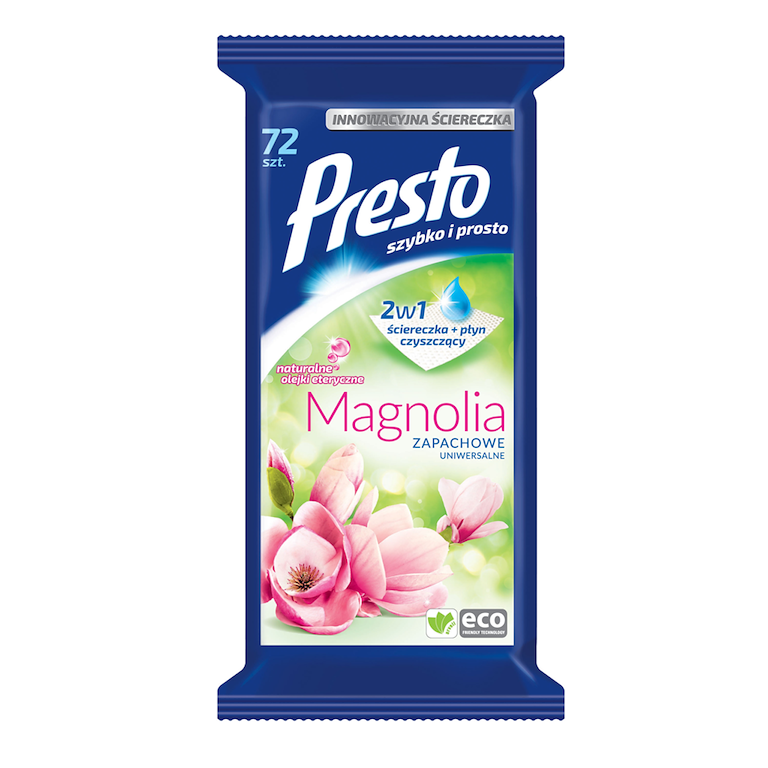 Presto Magnolia univerzalne vlažne maramice, 72 komada