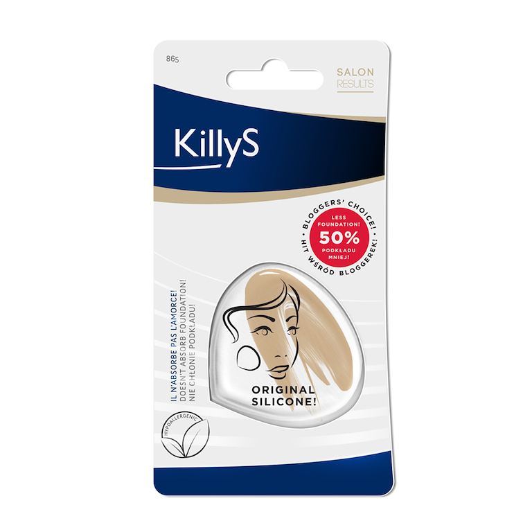 KillyS Silikonski sunđer za nanošenje šminke, 1 kom.