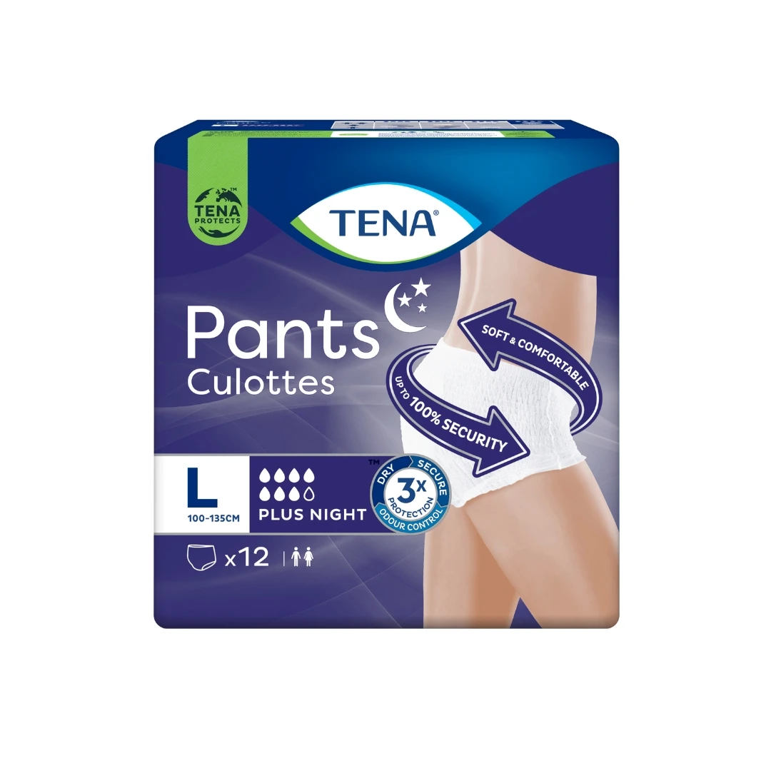 TENA® Pants PLUS NIGHT L 12 Komada; Noćne Gaćice za Inkontinenciju