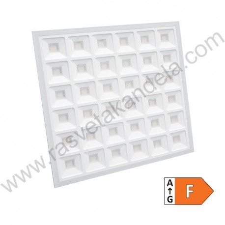 LED panel "sočivo" 48W 6500K LP6060LU-48/W 595x595x25 mm