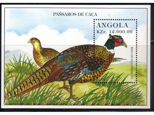 Angola,Fauna-Fazani 1996.,blok,čisto