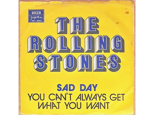 SP ROLLING STONES - Sad Day (1973) VG+/VG