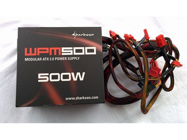 Sharkoon 500W WPM Modular 8+6 pin za grafiku 80+ Bronze